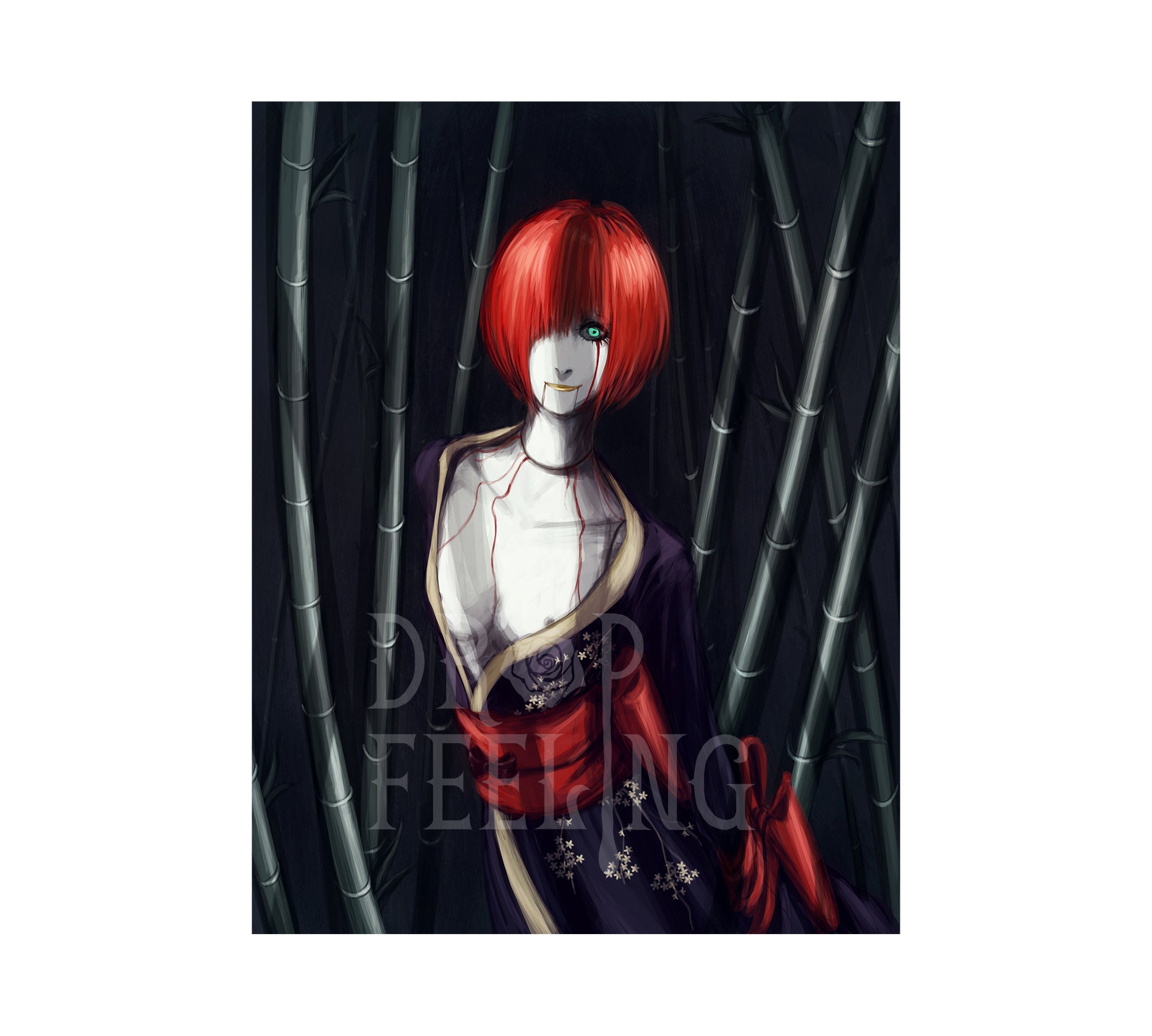 Dark Fantasy Horror Female Monster, 8.5x11, Digital Art Prints - Etsy