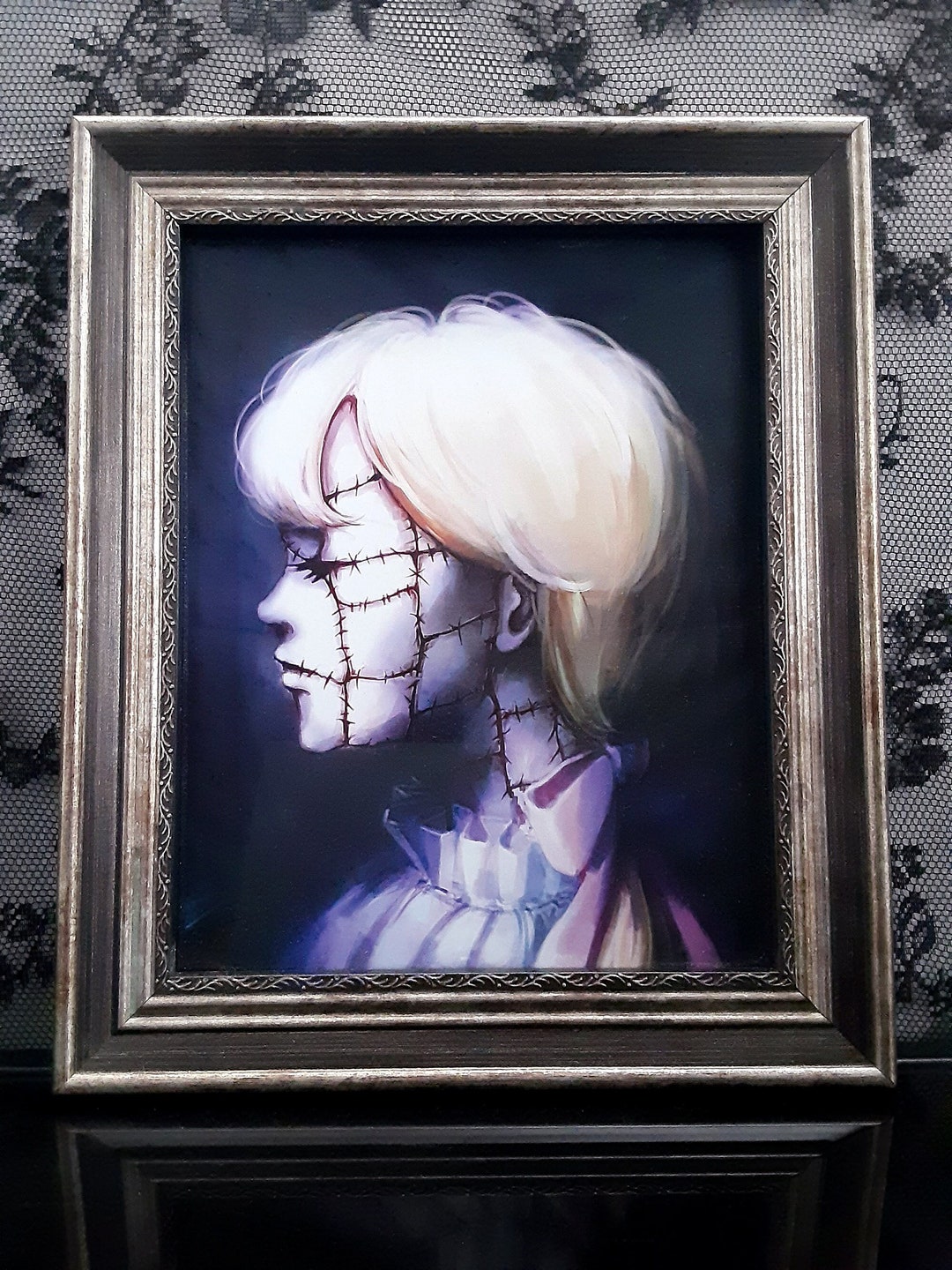 Patchwork Girl, Creepy Cute, Horror Monster Girl, 8x10, Digital ...