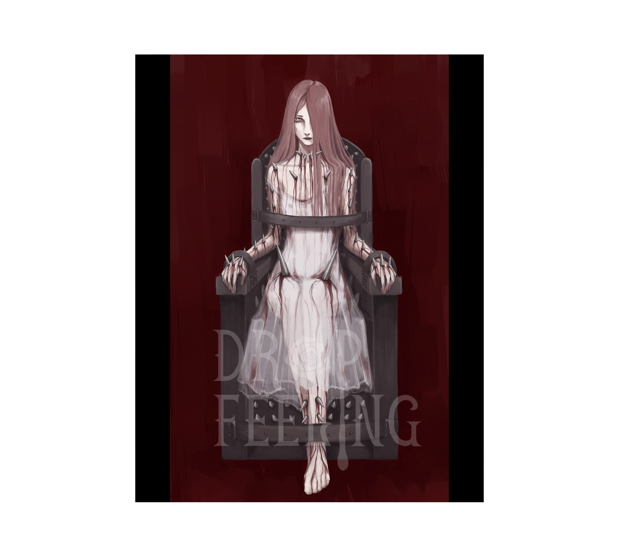 Dark Fantasy Horror Female Monster, 8.5x11, Digital Art Prints - Etsy
