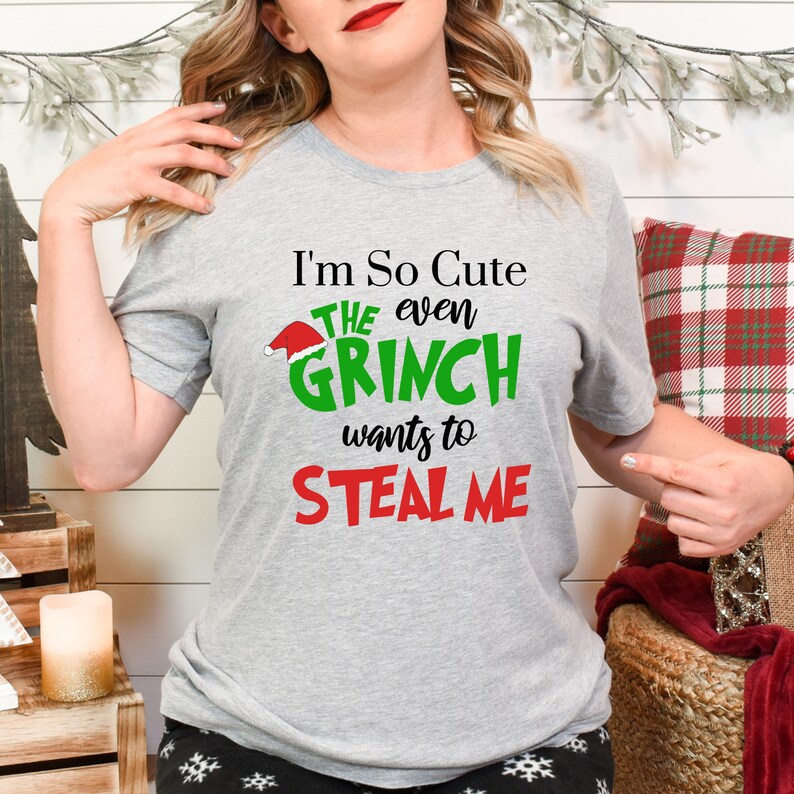 Layered I'm so Cute Even the Grinch Wants to Steal Me X2 Svg, Png ...