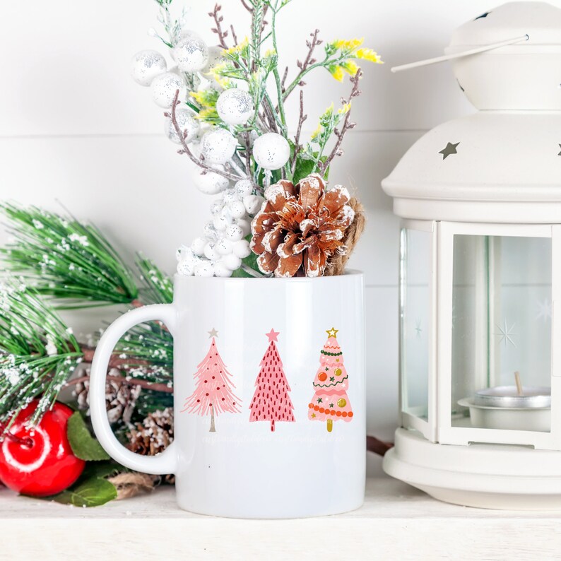 Pink Christmas Png Clipart Vector Graphics Digital - Etsy