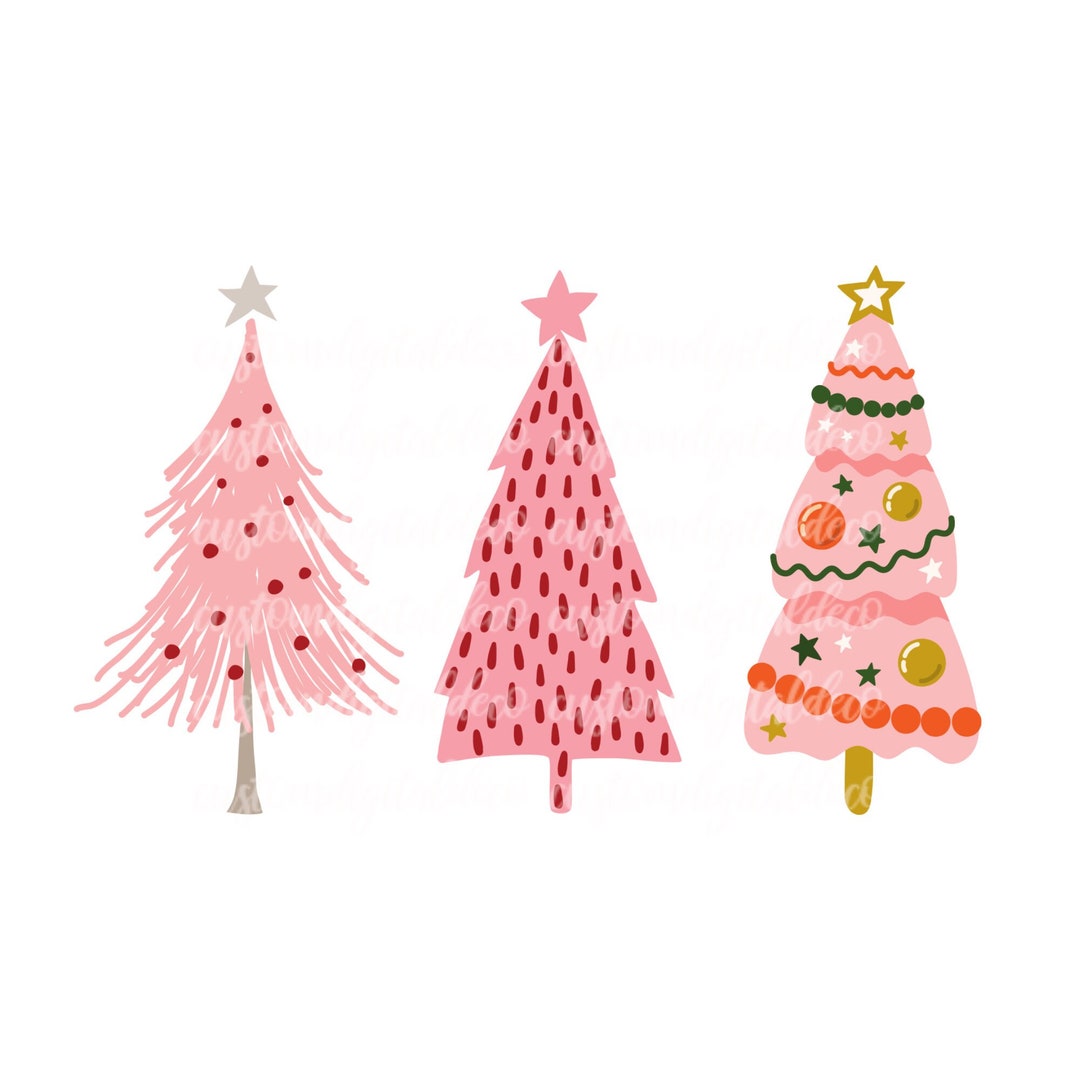 Pink Christmas Png, Clipart, Vector Graphics, Digital, Christmas ...