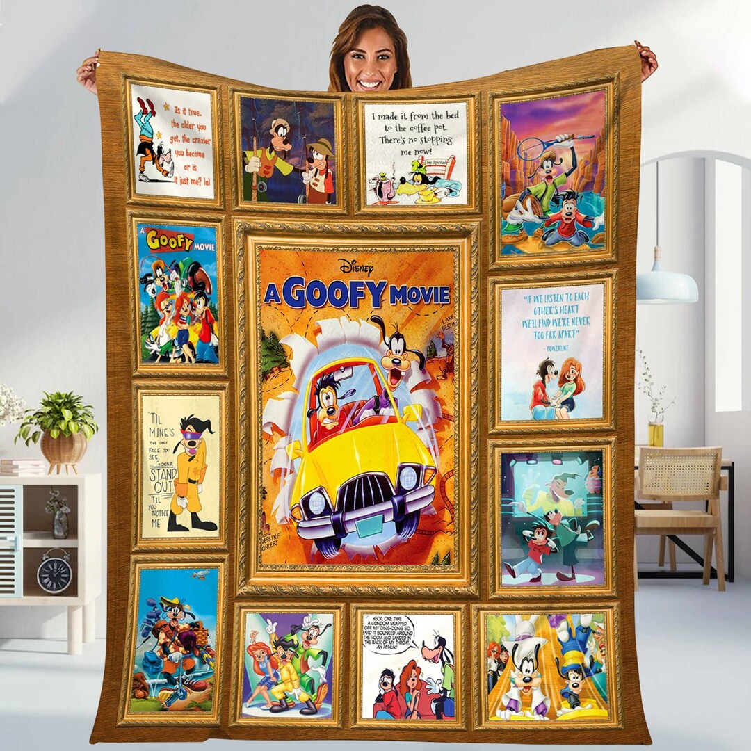 A Goofy Movie Blanket Goofy Max Goofy Fleece Blanket Disneyland Blanket ...