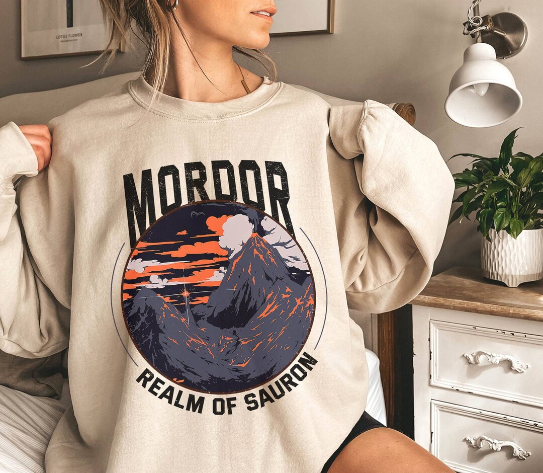 Mordor LOTR Shirt Aragorn Frodo Baggins Elven Middle Earth Fellowship ...