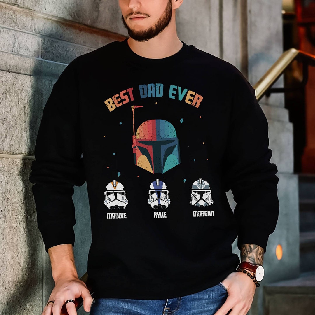 Custom Jango Fett Best Dad Ever Clone Troopers Shirt Father's Day Gift ...