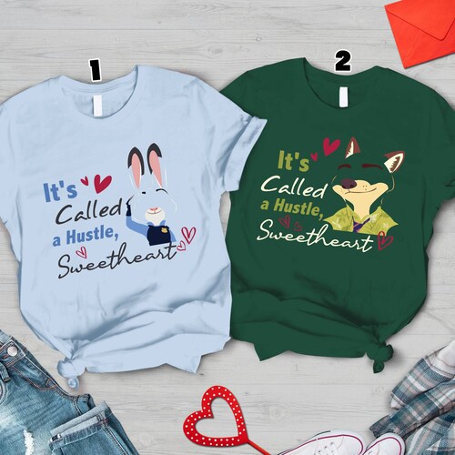 Zootopia Shirt It's Called a Hustle Sweetheart Nick - Etsy