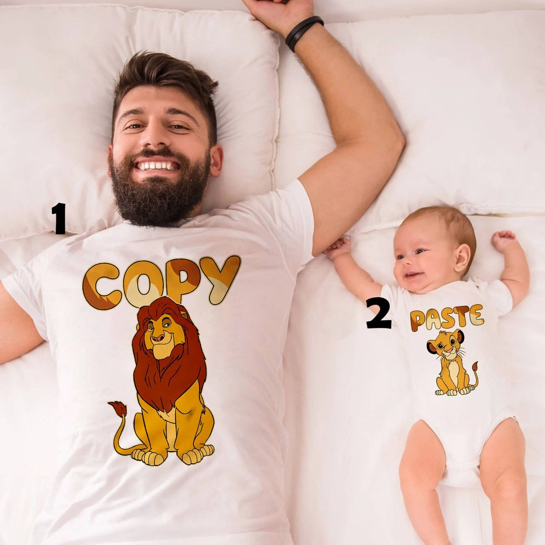 Lion King Copy Paste Shirt Mufasa and Simba Shirt Lion King Dad Shirt ...