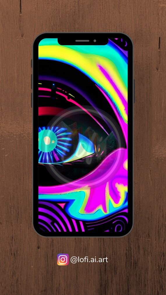 Psychedelic Eye Phone Wallpaper - Etsy
