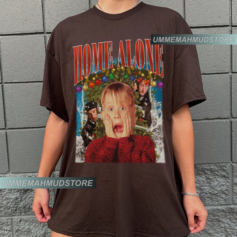 Retro Home Alone Shirt, Kevin Mccallister Shirt, Home Alone Christmas ...