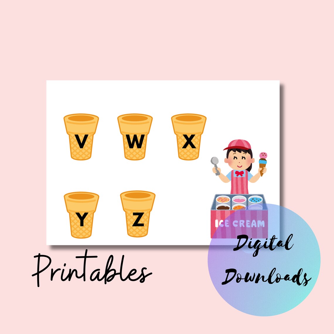 Letter Matching, Alphabet Worksheet, Upper and Lower Case Letters ...