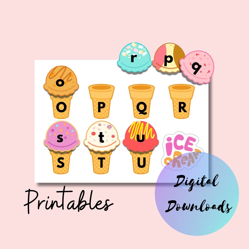 Letter Matching, Alphabet Worksheet, Upper and Lower Case Letters ...