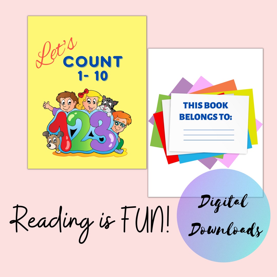 Learn to Count 1-10 Worksheet for Preschool | Printable Worksheet | Instant Download - Etsy