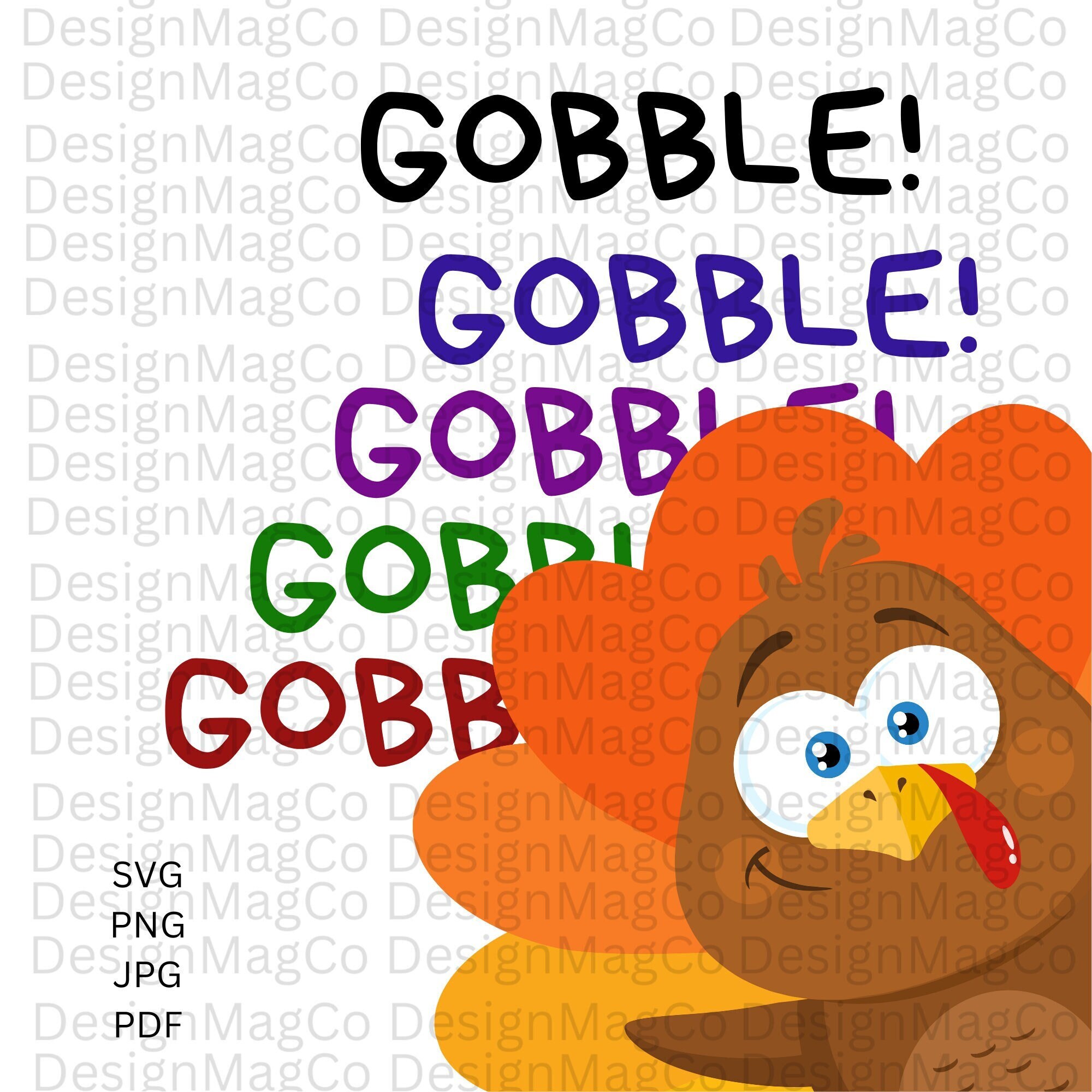 Turkey Face Png Gobble Till You Wobble Jpg, Funny Thanksgiving Png, - Etsy