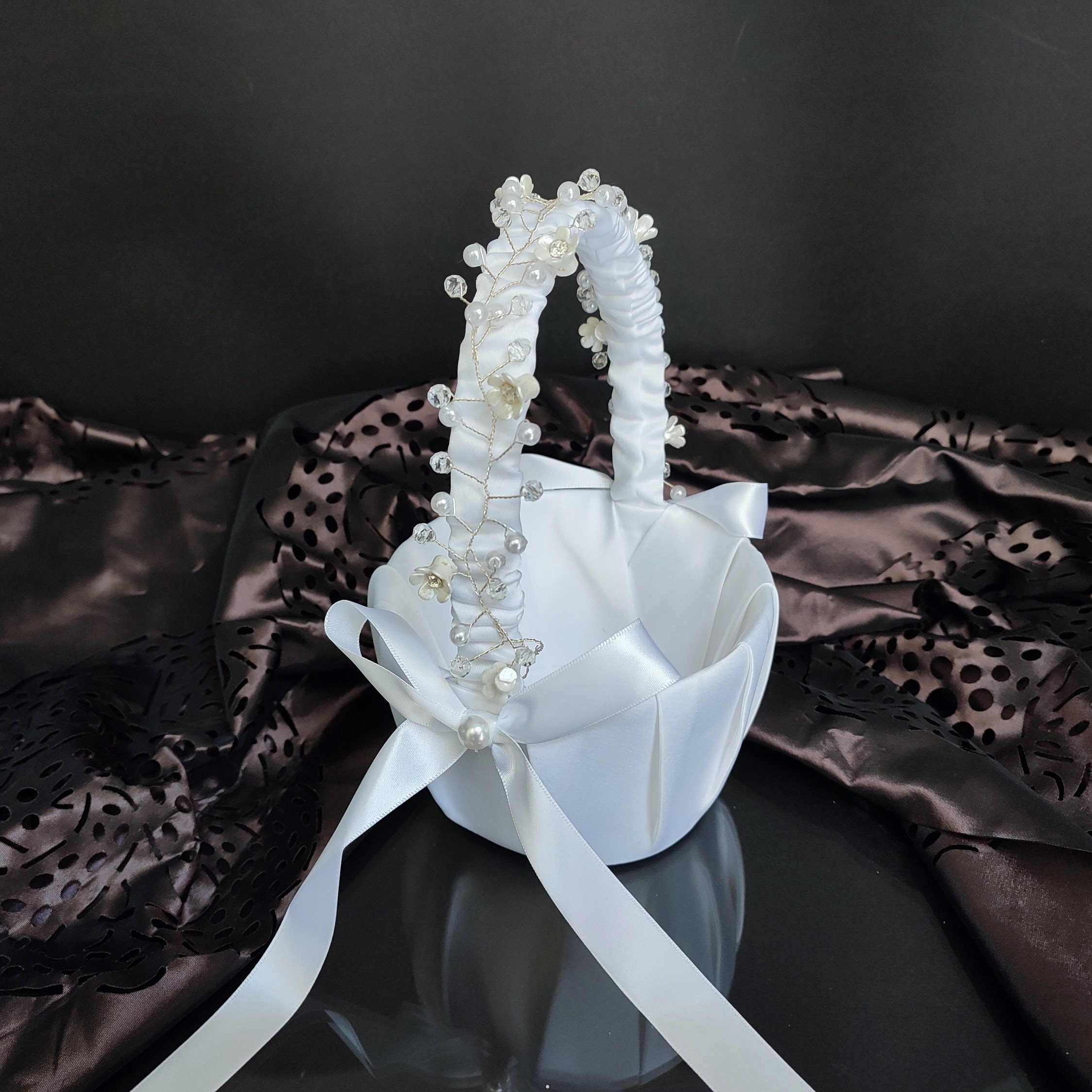 Flower Girl Baskets, Girl Baskets, Flower Girl, Wedding Decorations, Basket, Wedding Basket ...