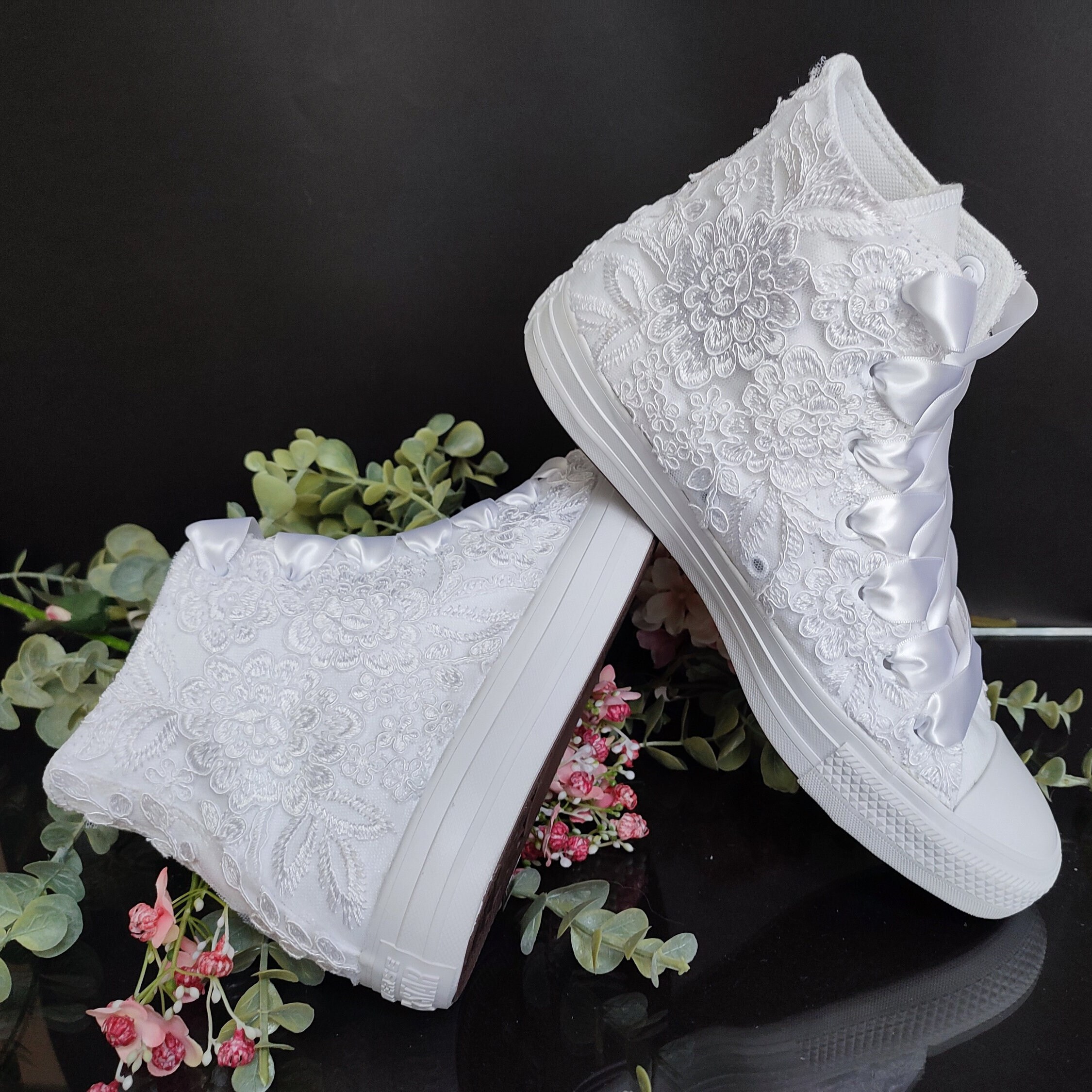 Wedding Converse / Bridal Converse /custom Converse - Etsy