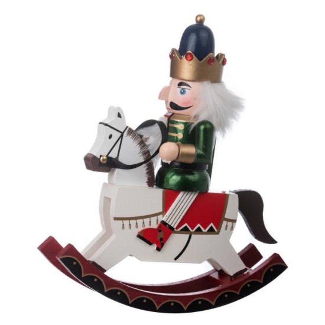 Christmas Wooden Nutcracker ,wooden Horse Nutcracker: Handmade ...