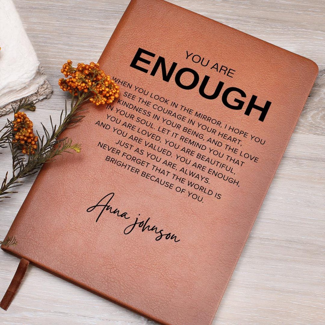 You Are Enough Journal, Mental Health Journal, You Are Enough Always ...
