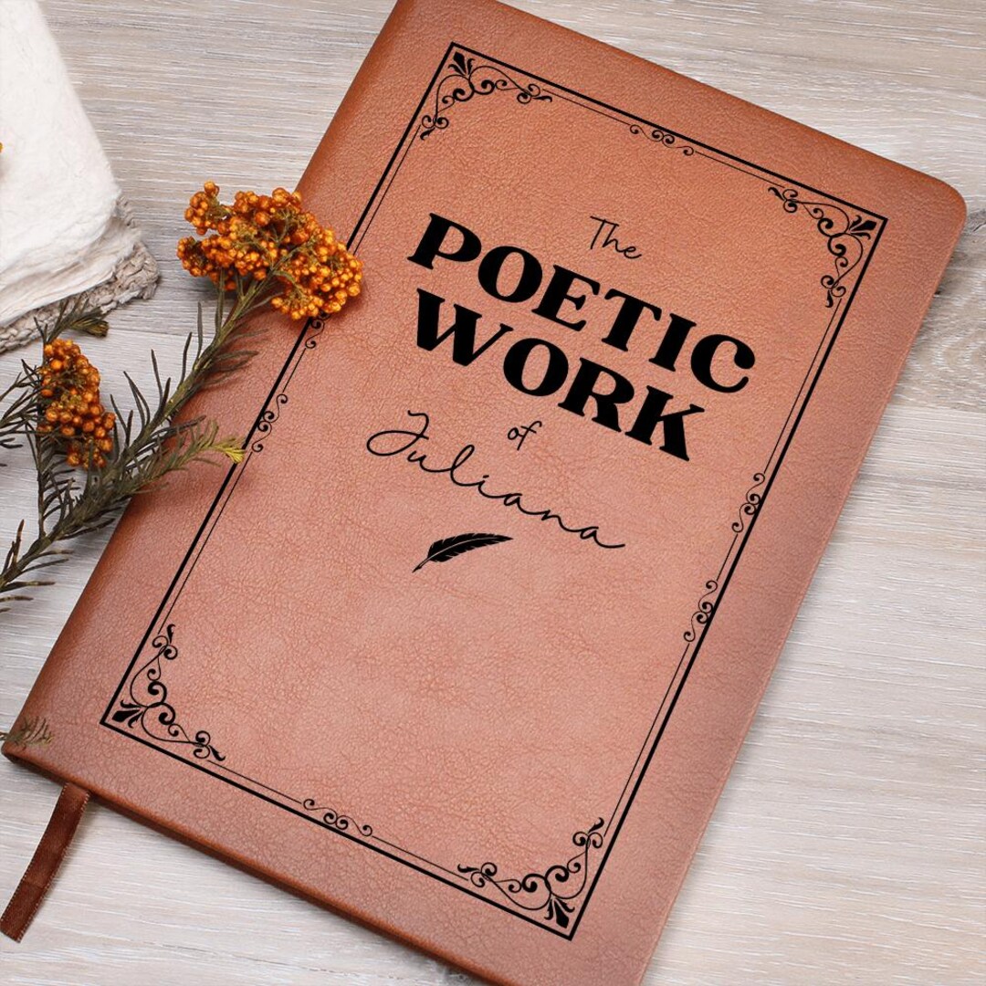 Personalized Poetry Journal, Custom Poetry Book, Personalized Notebook ...