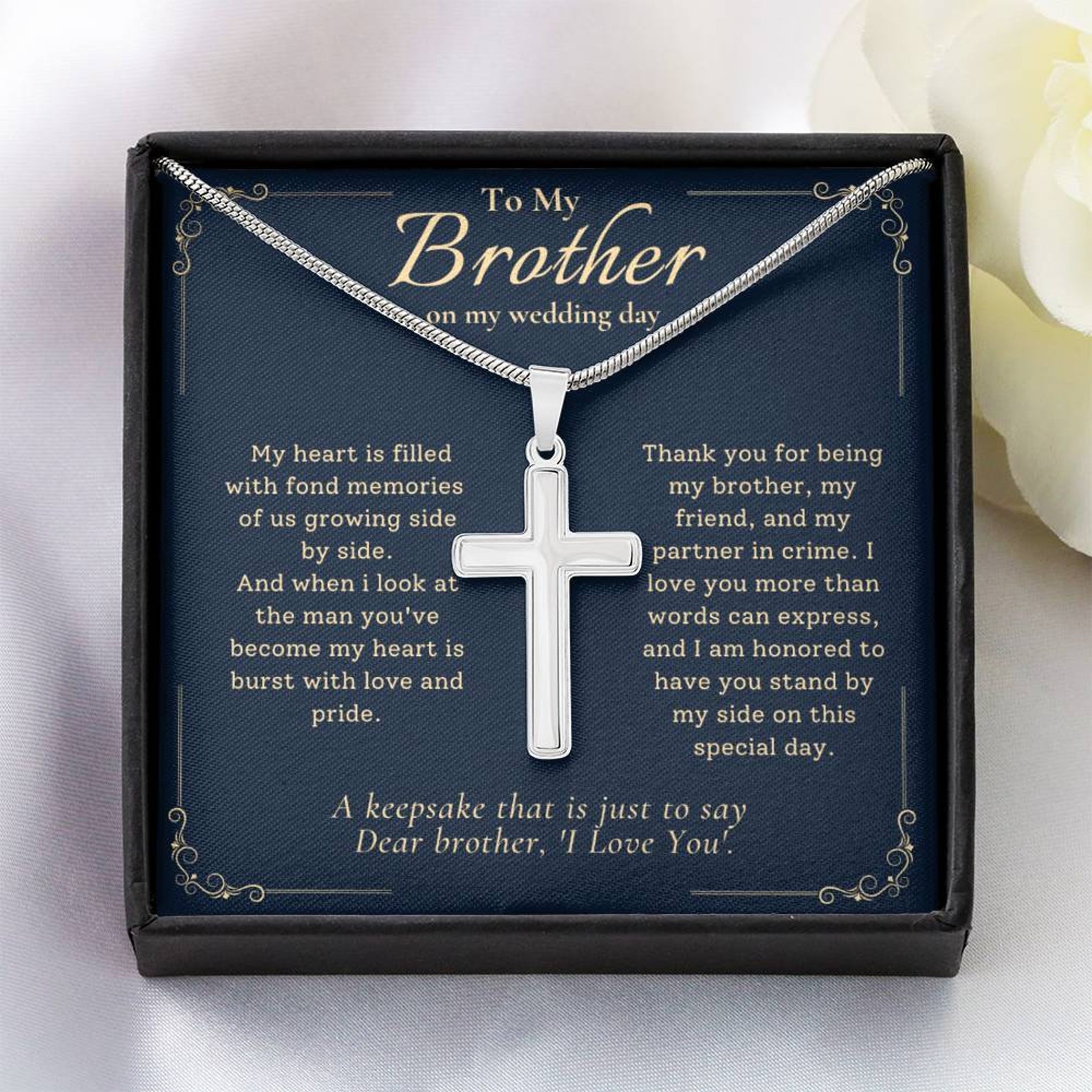 Brother Wedding Gift, Brother of the Bride Gift From Bride, Sister to ...