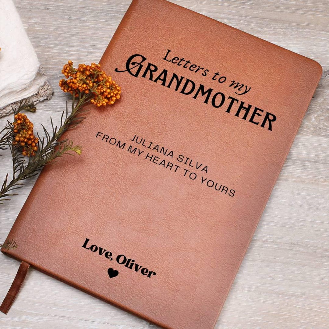Letters to My Grandmother Personalized Leather Journal Gift for ...