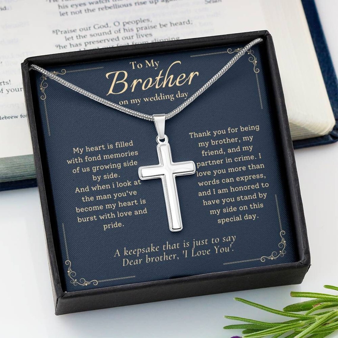 Brother Wedding Gift, Brother of the Bride Gift From Bride, Sister to ...
