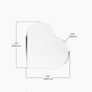 Personalized 60th Wedding Anniversary Gift Heart Acrylic Plaque, 60 ...