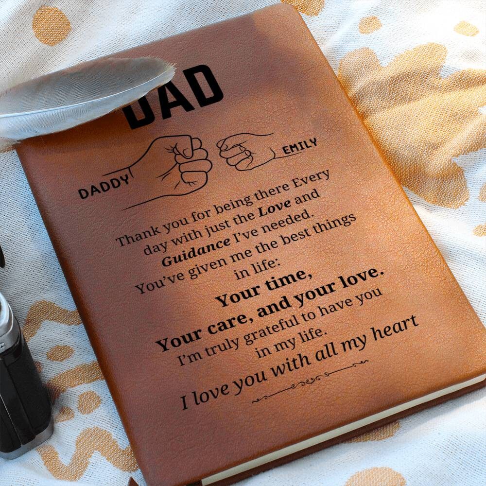 Personalized Leather Journal Father's Day Gift, Grandfather Gift, Gift ...