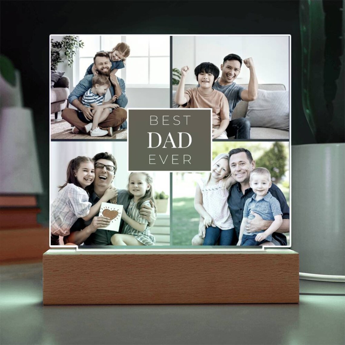 Personalized Photo Acrylic Plaque for Dad, Father's Day Gifts ...