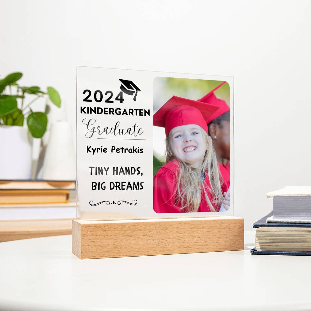 Kindergarten Graduation Acrylic Plaque for Kids, Personalized ...
