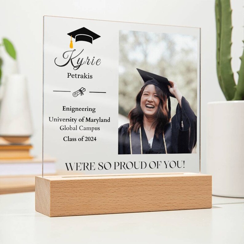 Personalised Graduation Plaque, Graduation Gifts, 2024 Graduation Gift ...