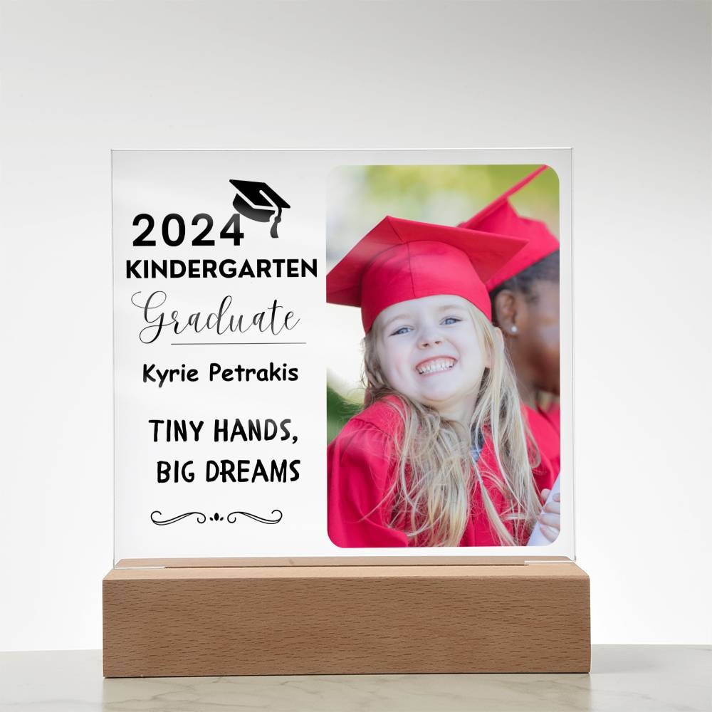 Kindergarten Graduation Acrylic Plaque for Kids, Personalized ...