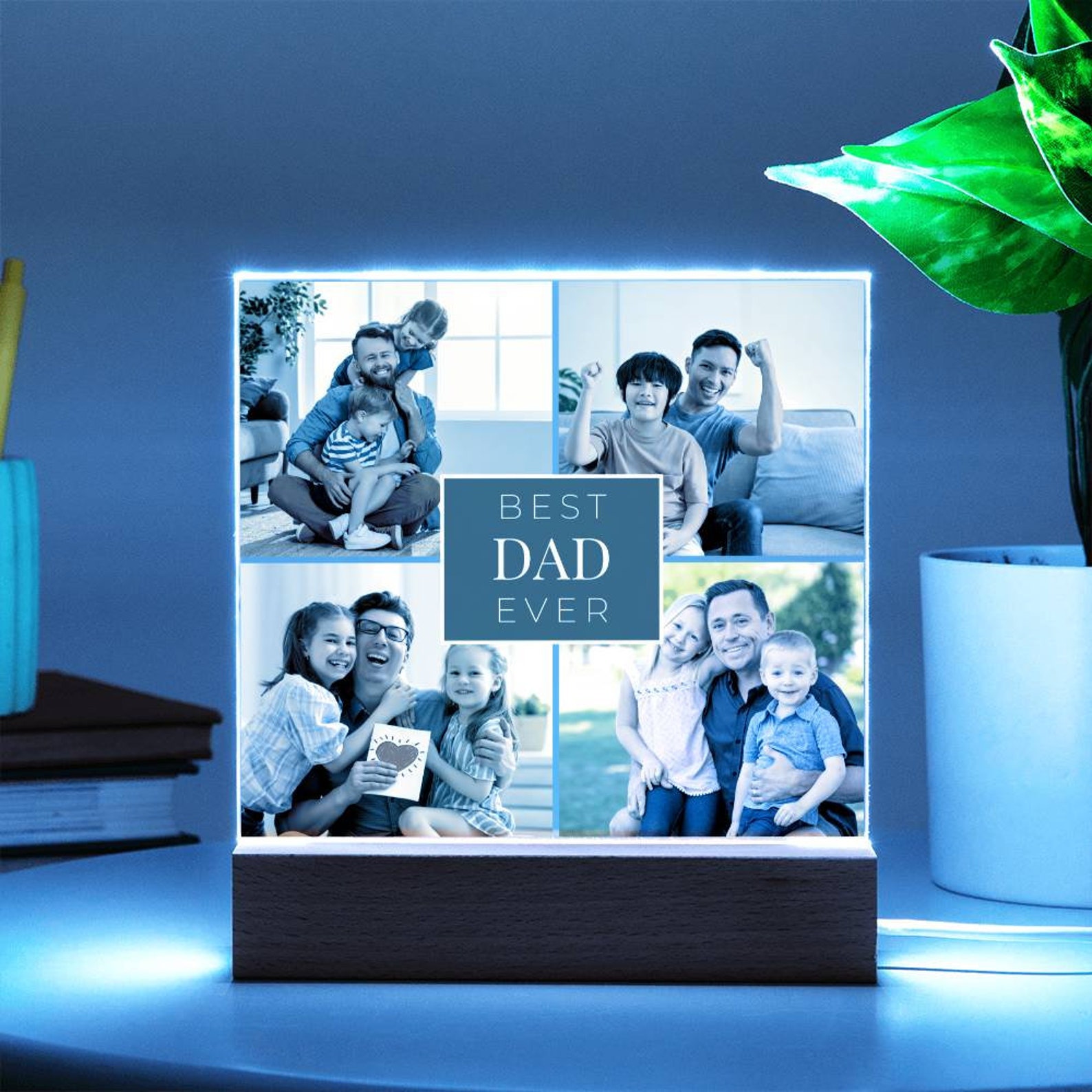 Personalized Photo Acrylic Plaque for Dad, Father's Day Gifts ...