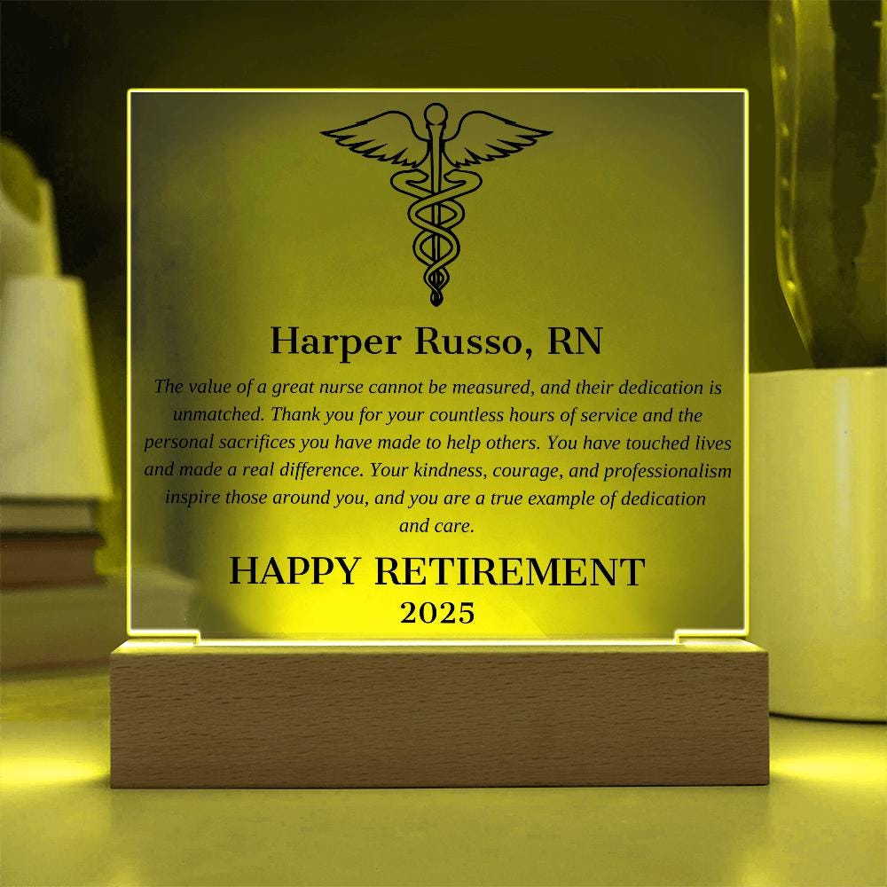 Nurse Retirement Gift, Preceptor Retirement Gift, Retirement Gift for ...