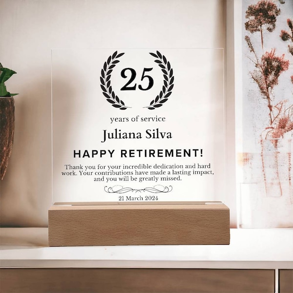 Retirement Plaque - Etsy