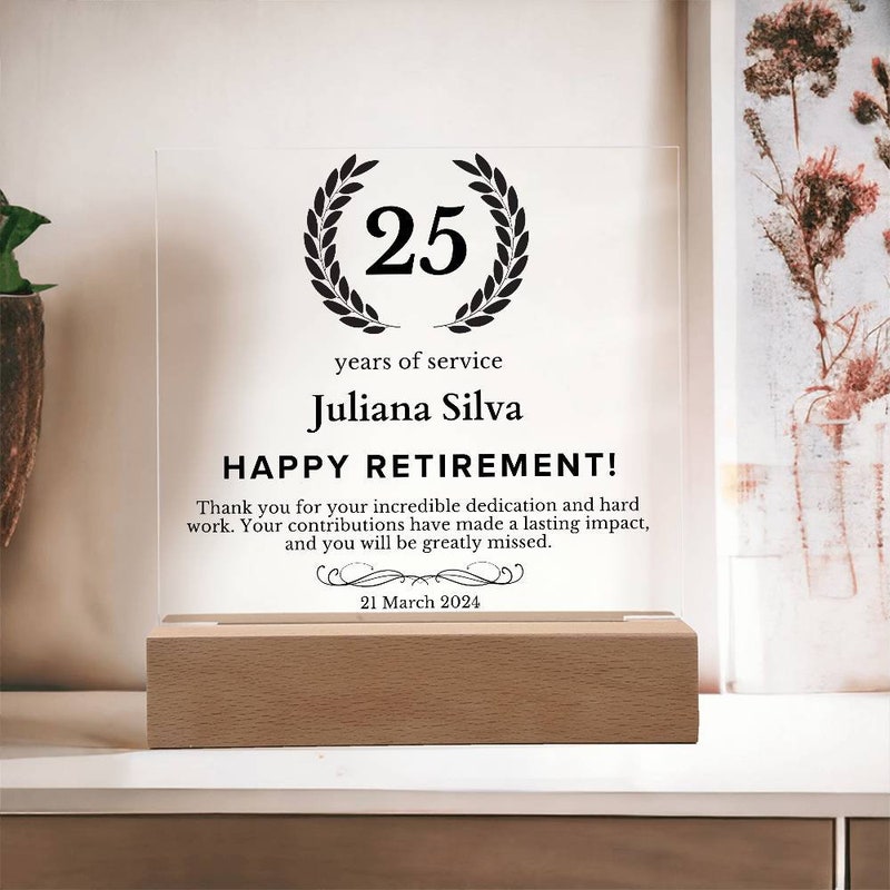 Retirement Plaque - Etsy