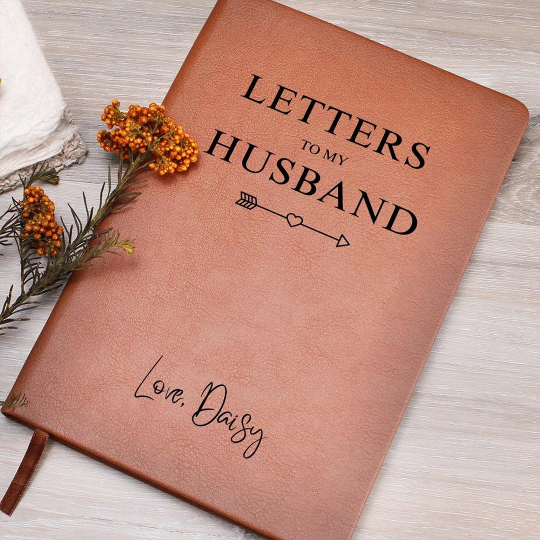 Letters to My Husband Notebook Custom Husband Memory Journal Engagement ...