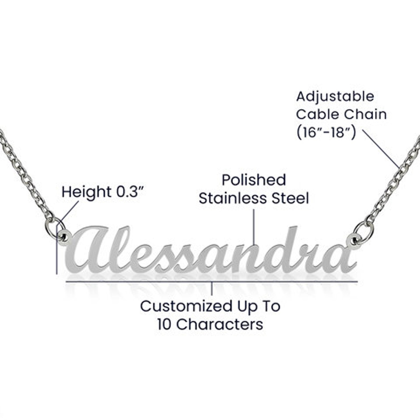 Personalized Name Necklace, College Graduation Gift for Daughter ...