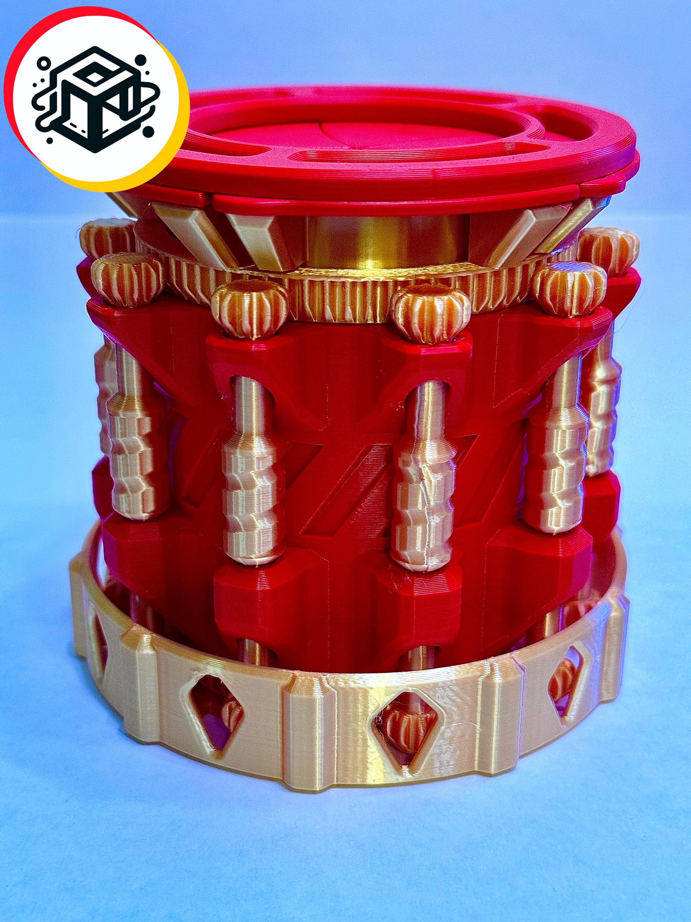 3D Printed Geared Iris Box - Etsy