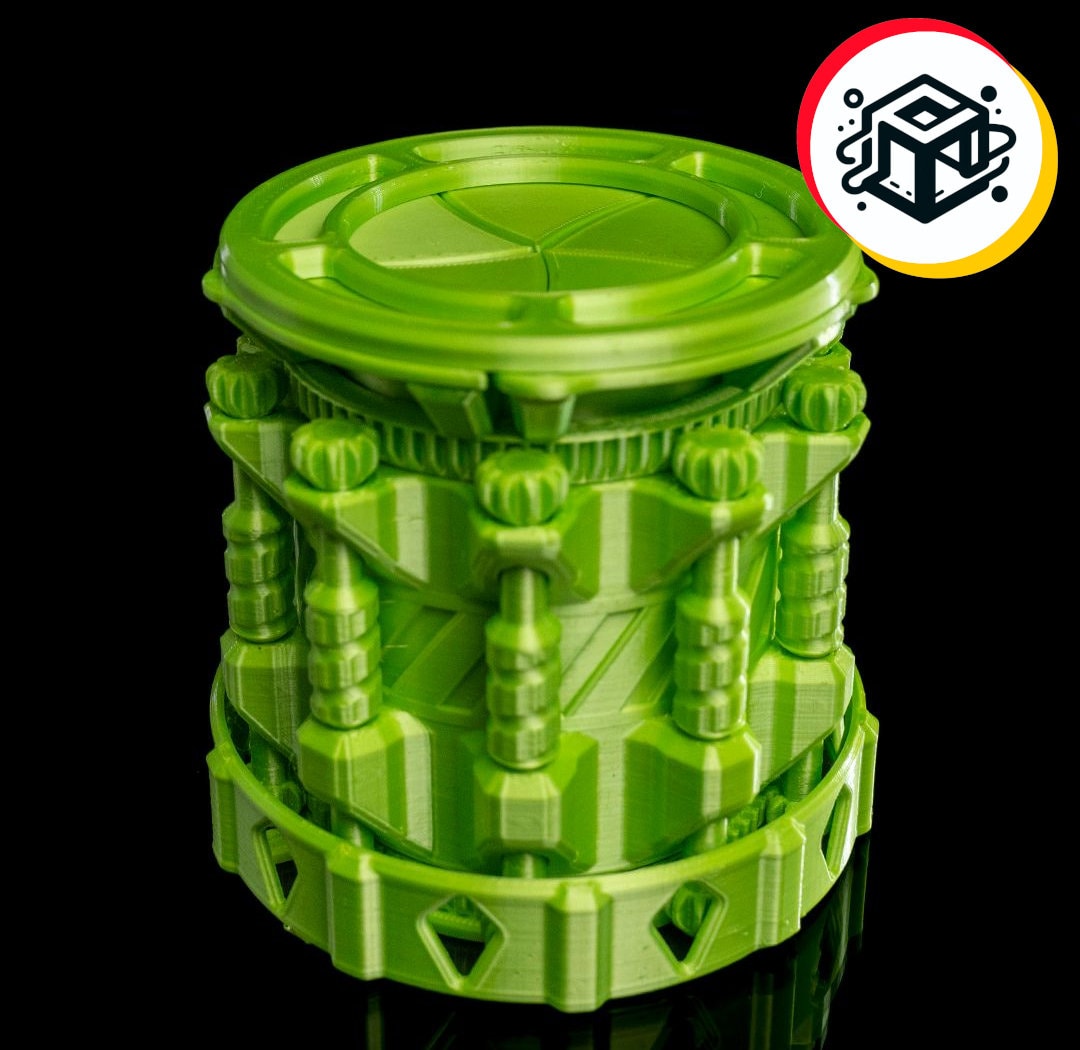 3D Printed Geared Iris Box - Etsy