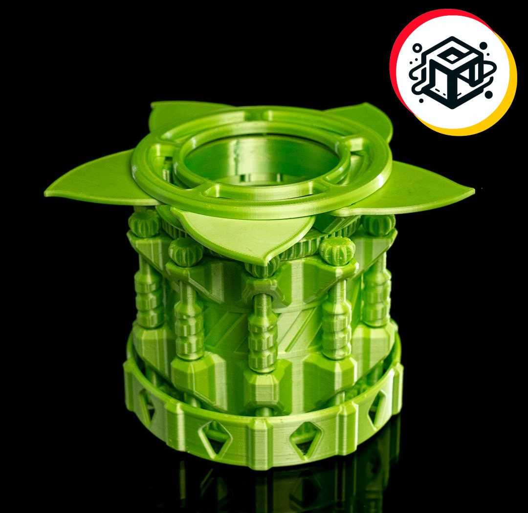 3D Printed Geared Iris Box - Etsy