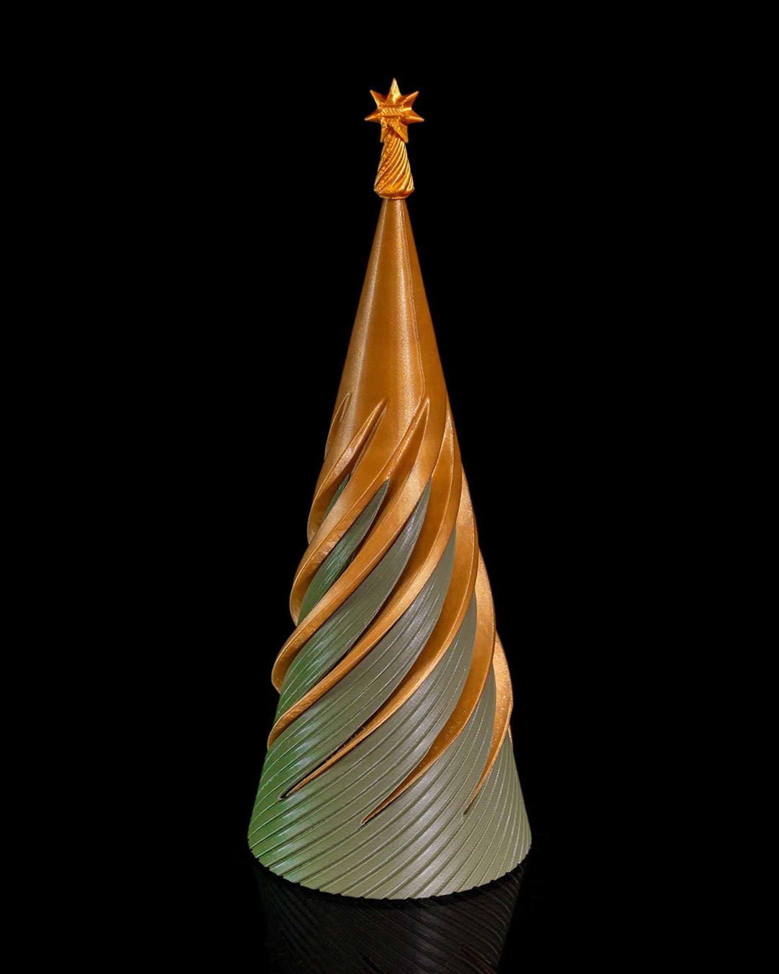 Endless Swirling Tree Christmas Decoration - Spiral Cone - Etsy