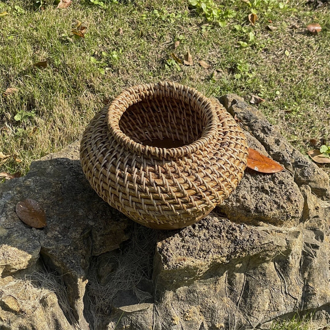 Rustic Farmhouse Handwoven Vase - Etsy