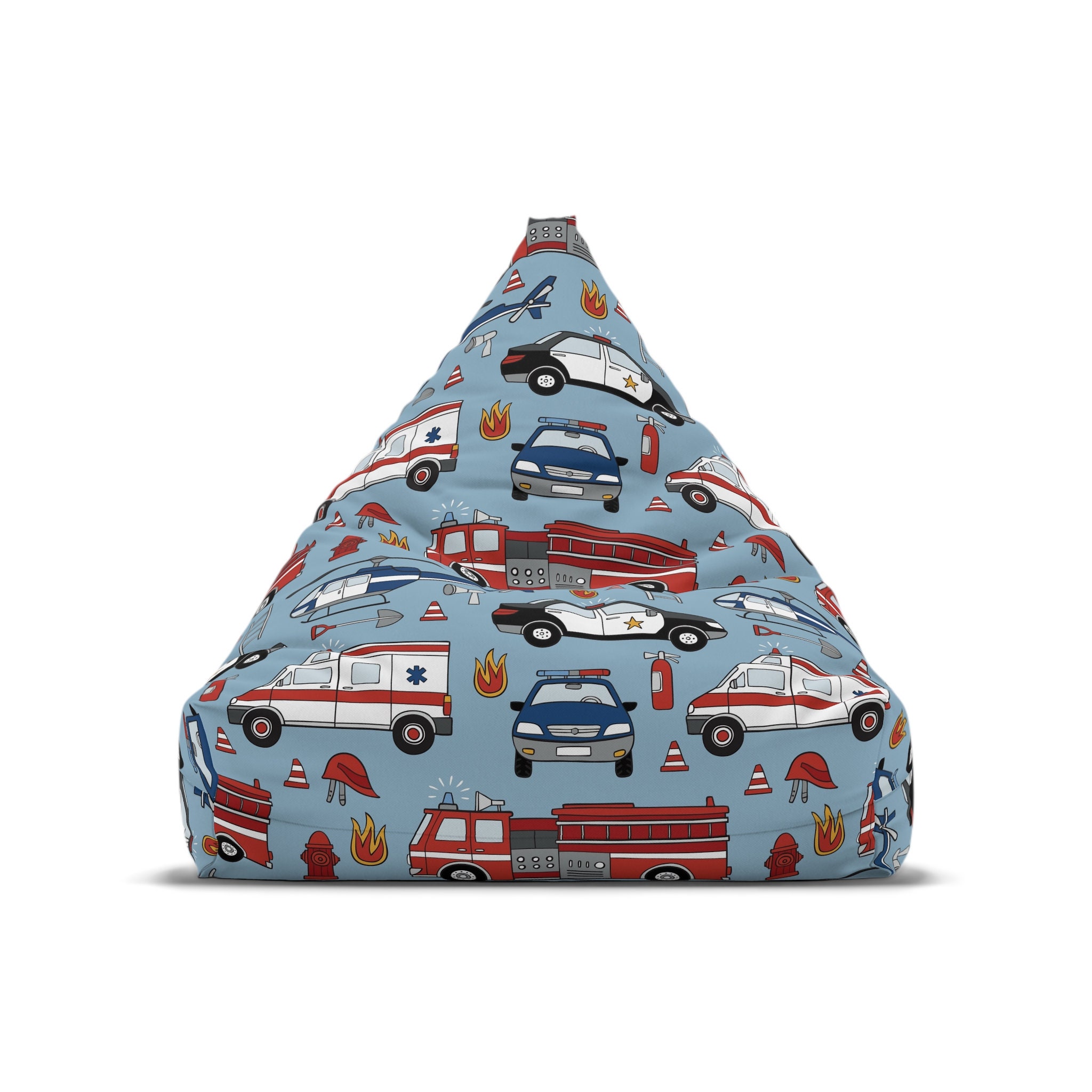 Fire Truck, Police, Ambulance, First Responders Bean Bag Kids Bean Bag ...
