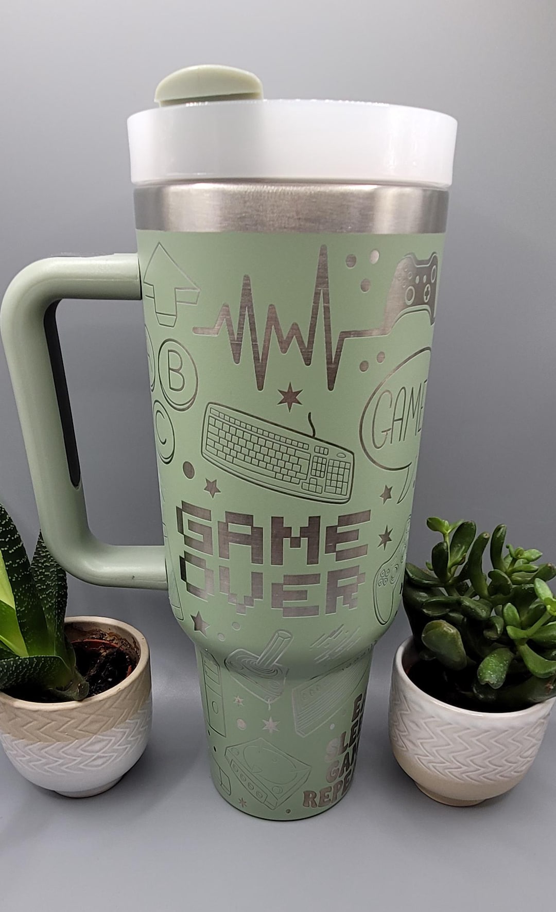 Gamer, Gaming Tumbler, Gamer Gift Engraved 40oz Double Wall Insulated ...