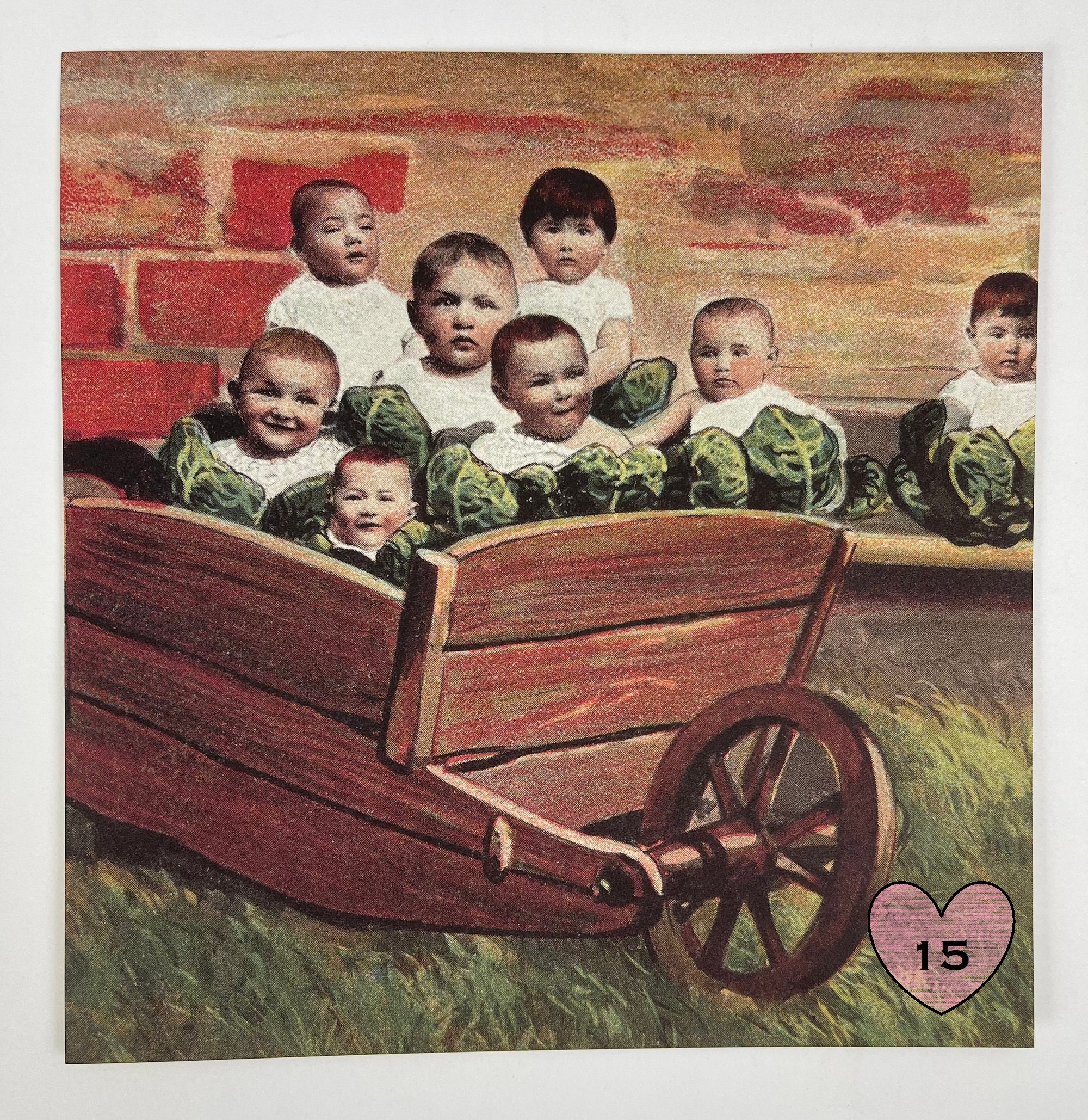 Vintage Children's Storybook Print 6x6 Square - Etsy