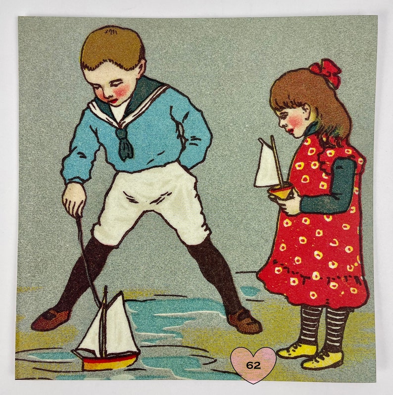 Vintage Children's Storybook Print 6x6 Square - Etsy