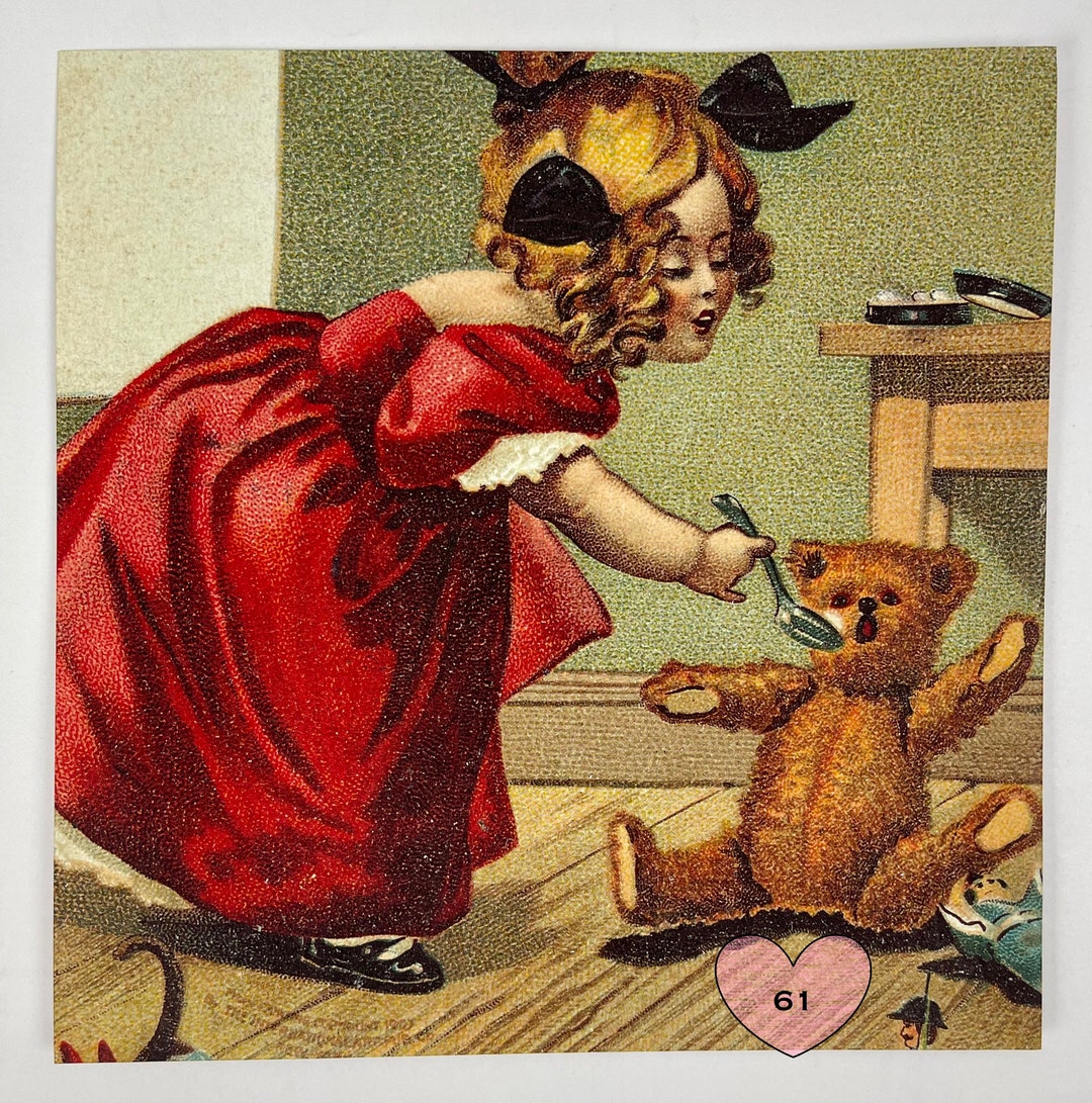 Vintage Children's Storybook Print 6x6 Square / Recovered From Old Book ...