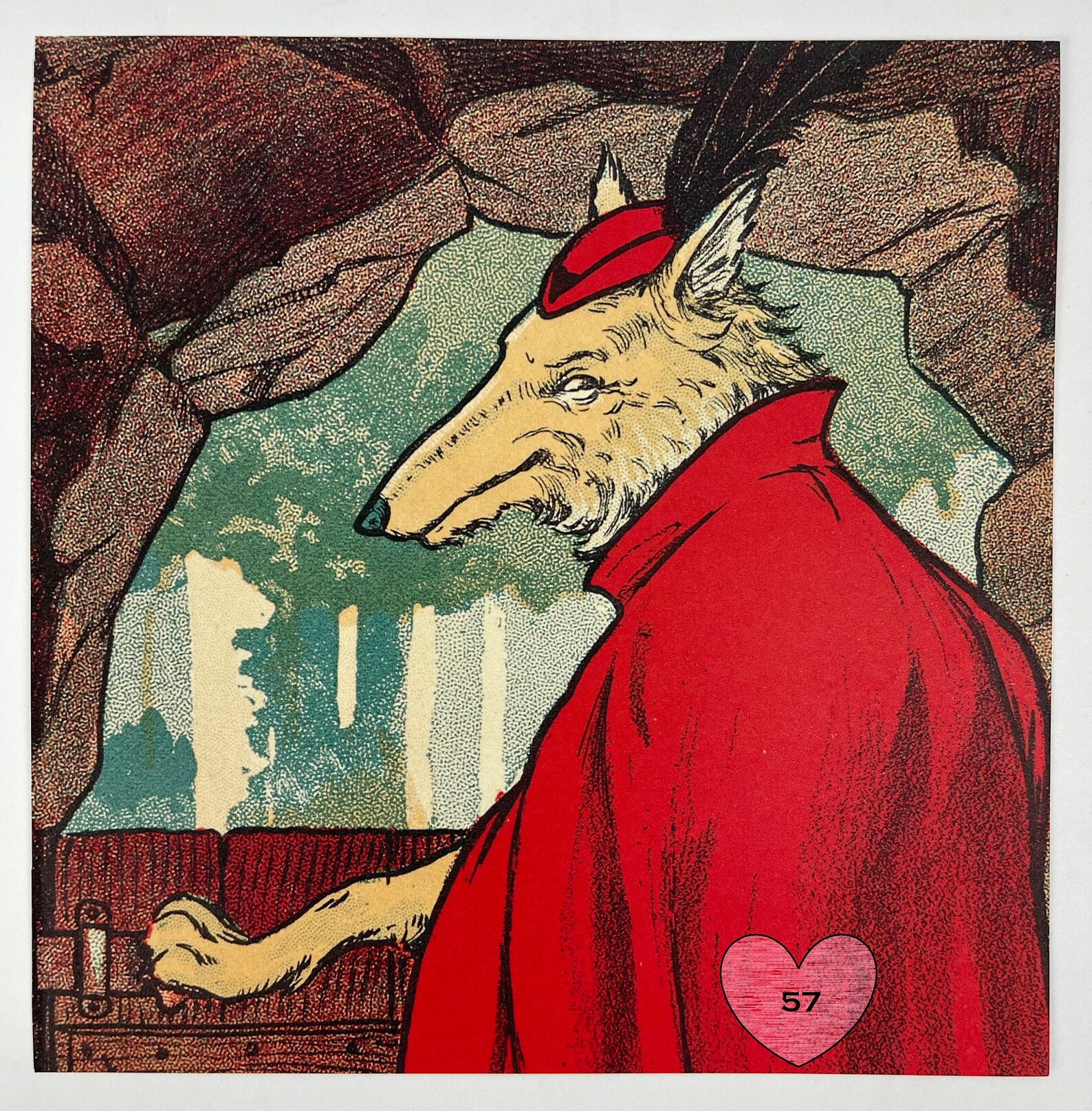 Vintage Children's Storybook Print 6x6 Square - Etsy