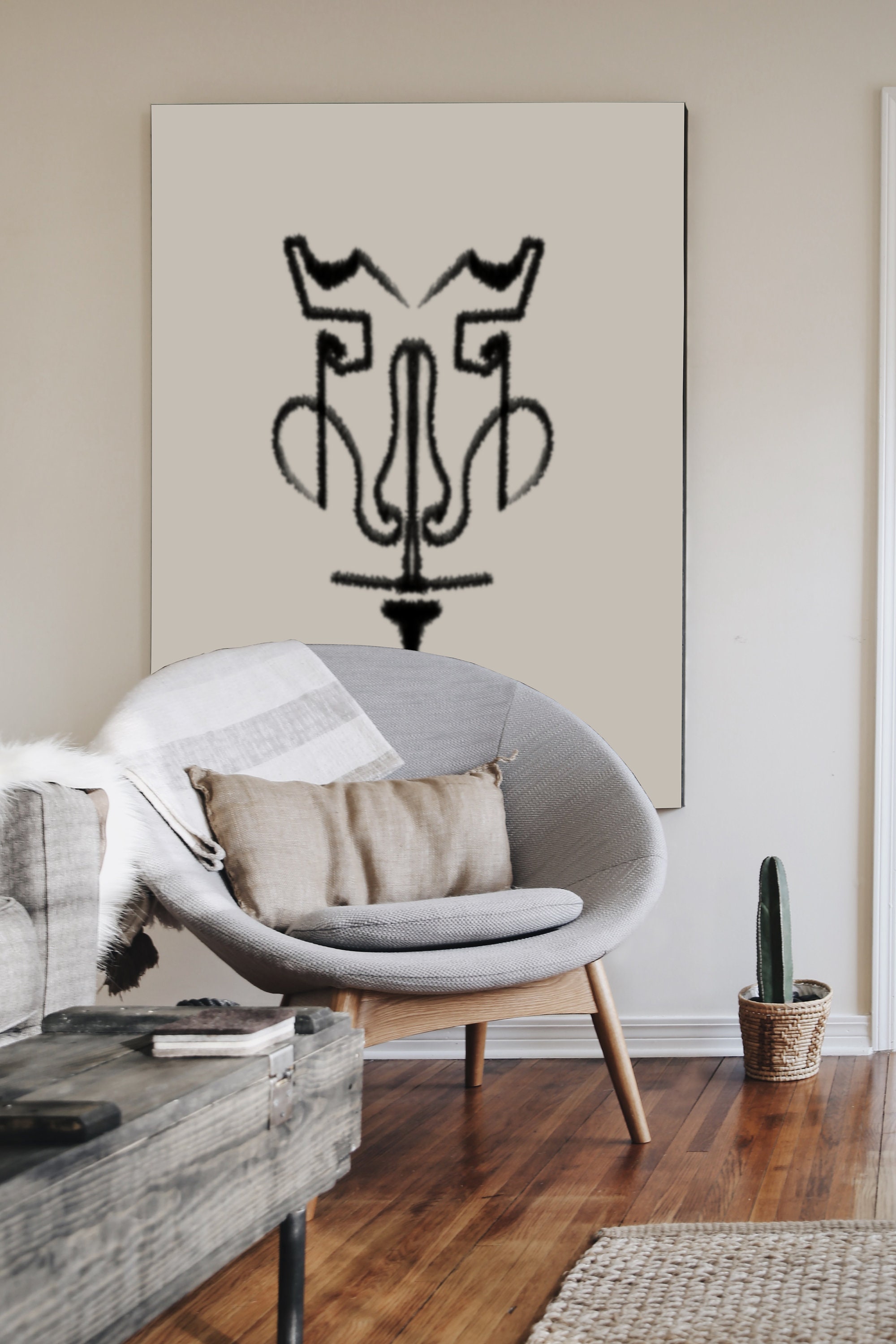Symmetrical Abstract Digital Art Print Home Decor Printable - Etsy