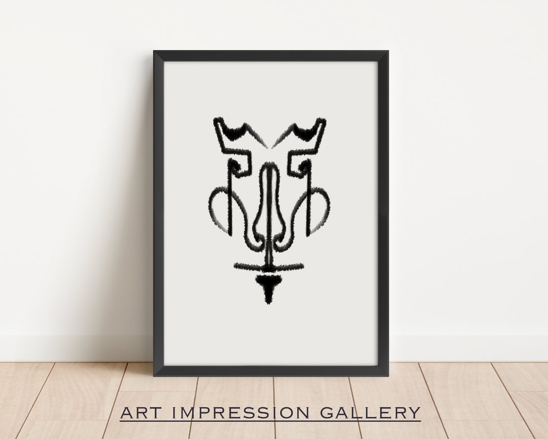 Symmetrical Abstract Digital Art Print Home Decor Printable - Etsy